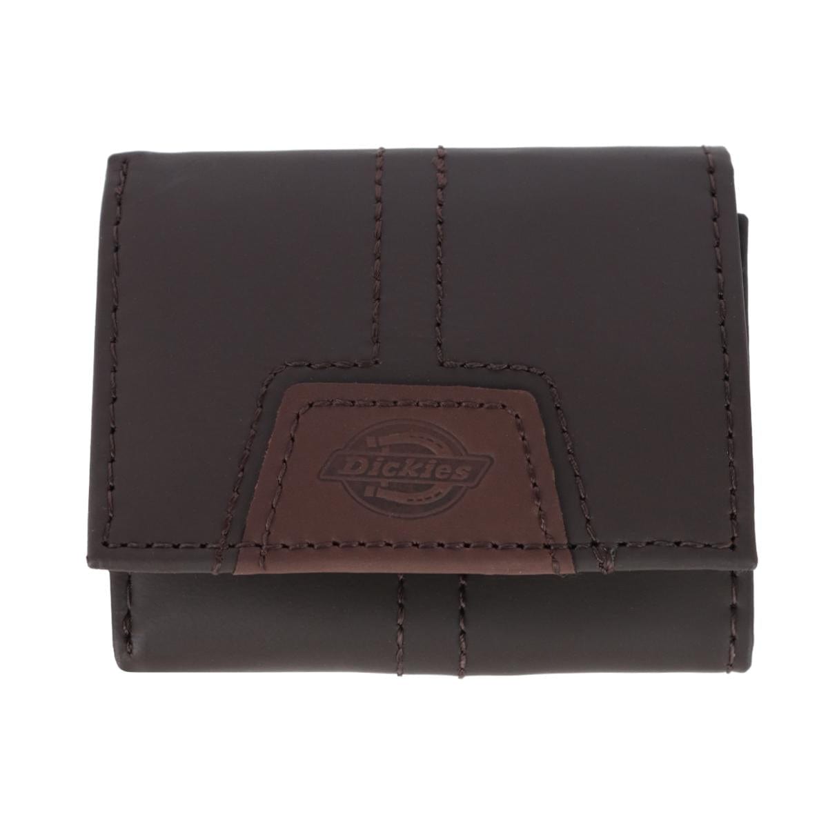 Mens Leather Extra Capacity Trifold Wallet By Dickies Trifold