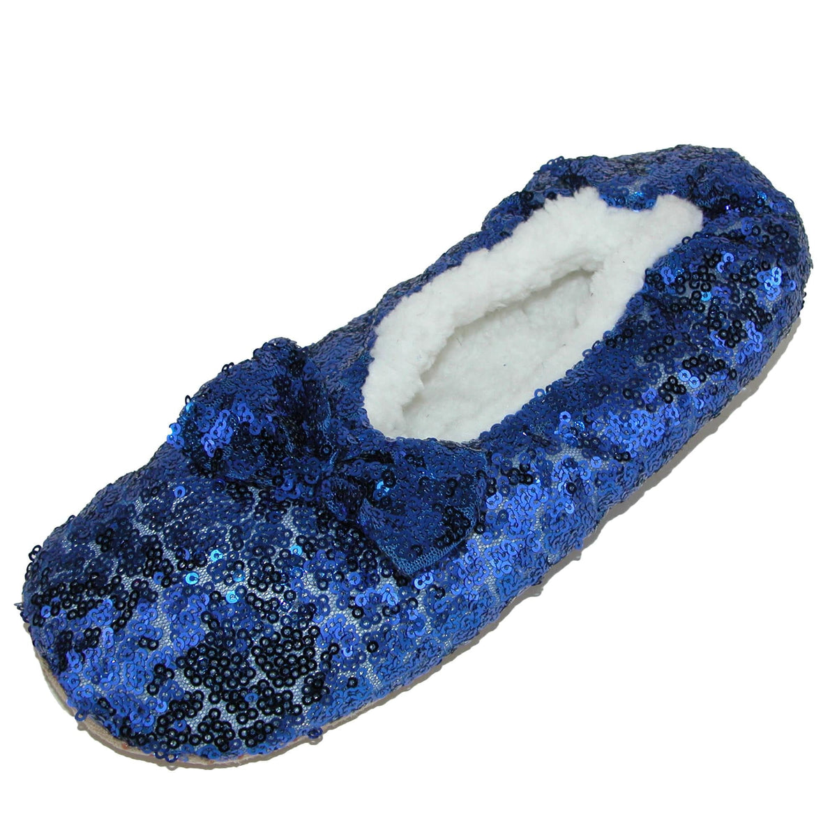 Women's Sequins Ballerina Slippers with Sherpa Fleece Lining by Alotta ...