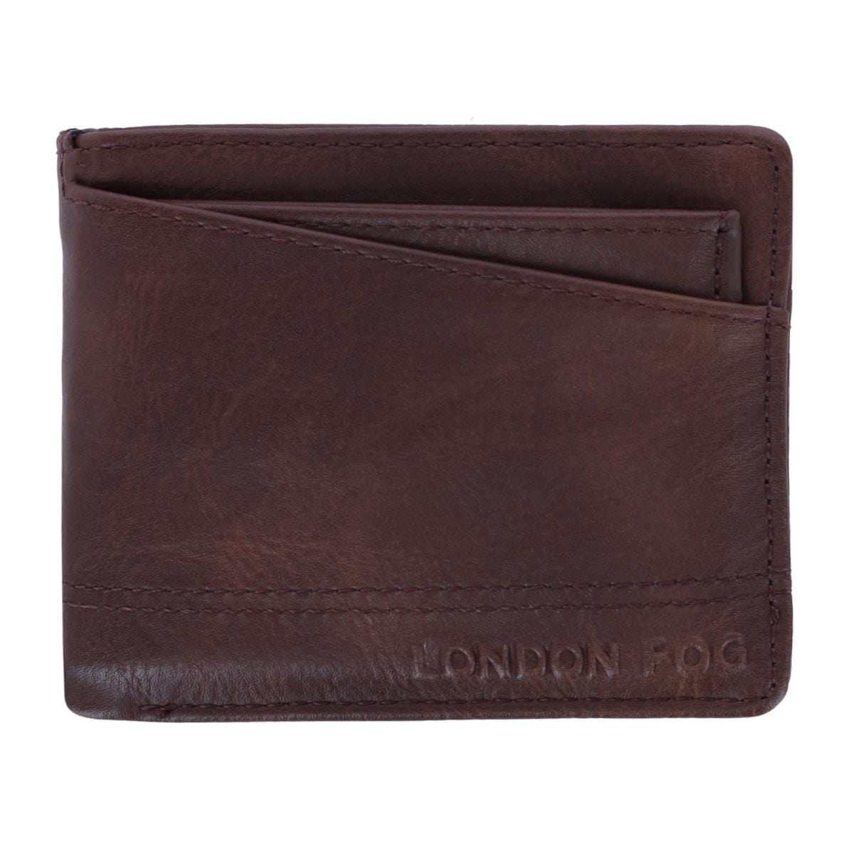 Men's Leather Passcase Wallet with Removable Insert by London Fog ...