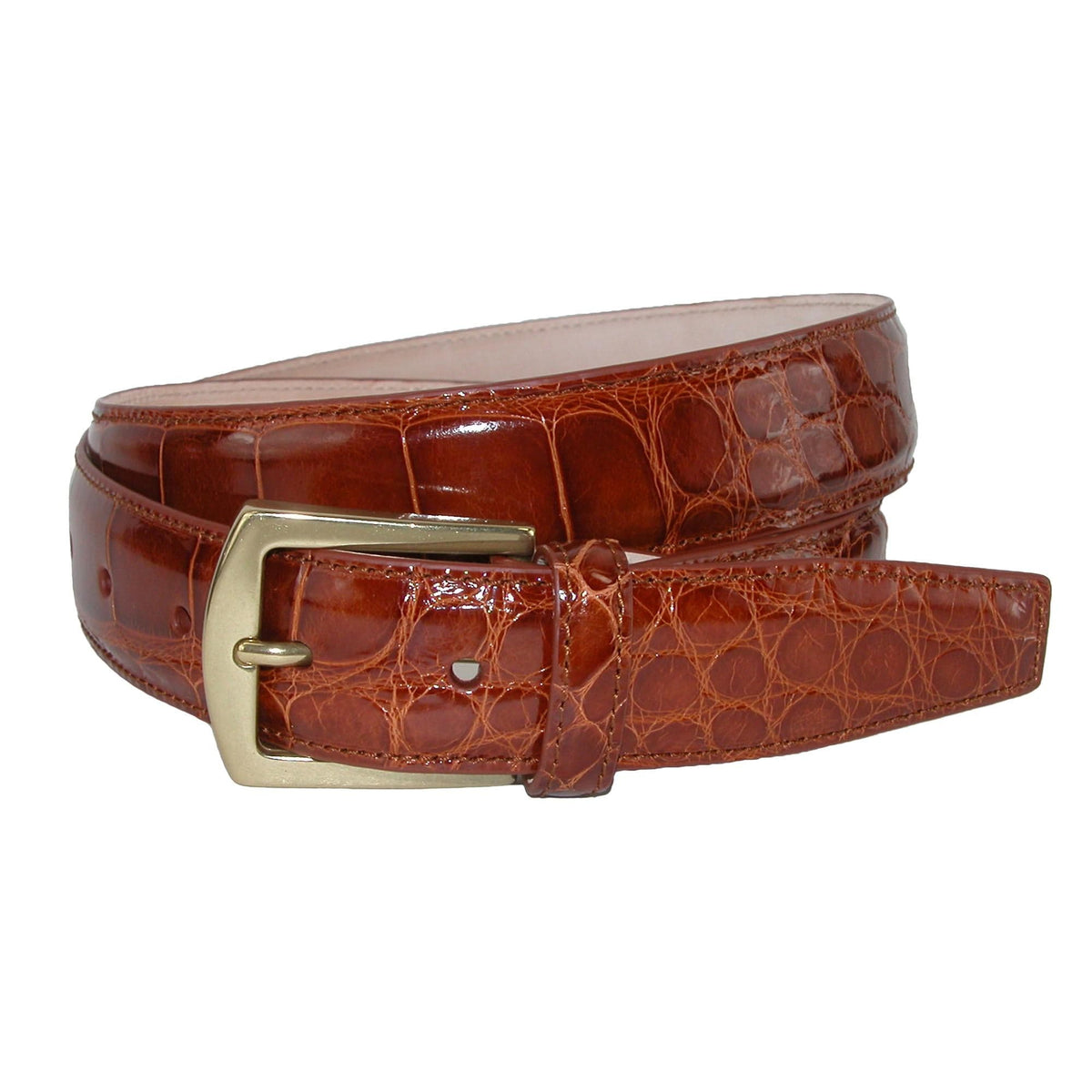 Men's American Alligator 32mm Belt by CrookhornDavis | Alligator Belts ...