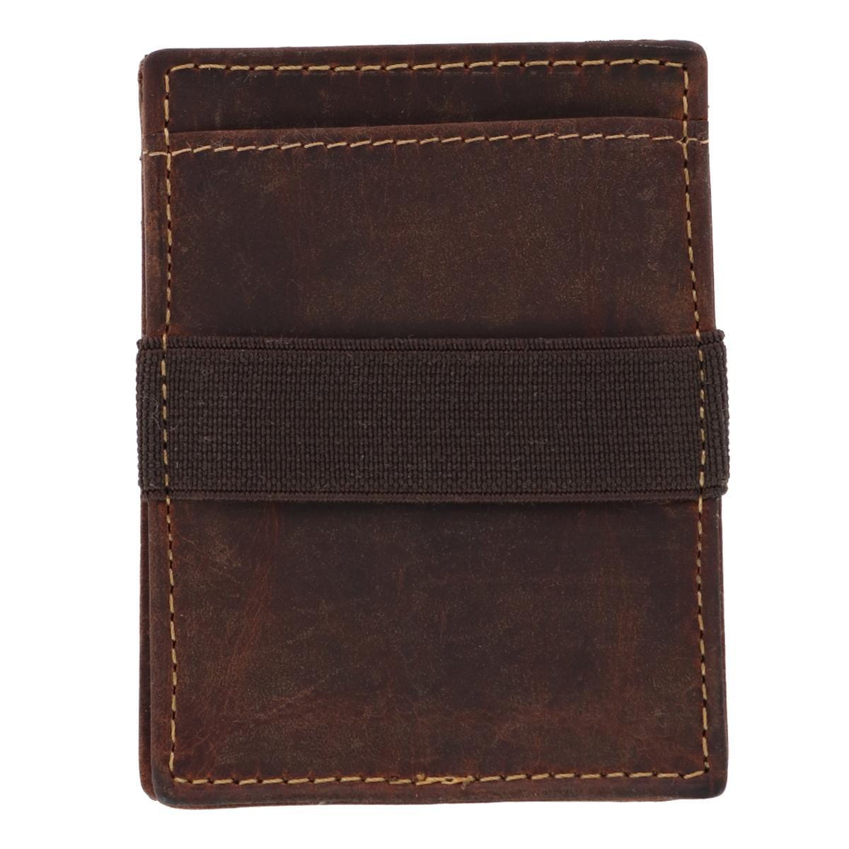 Men's Leather Front Pocket Wallet with Elastic Keeper by CTM | Front ...