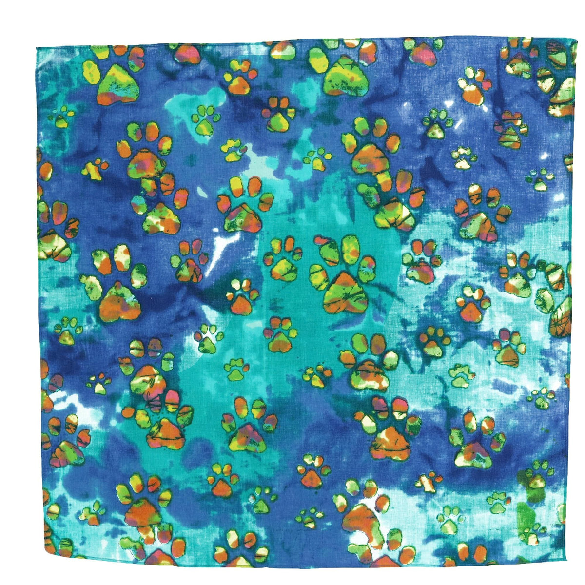 Batik Paws Dog Print Bandana by CTM | Bandanas at BeltOutlet.com