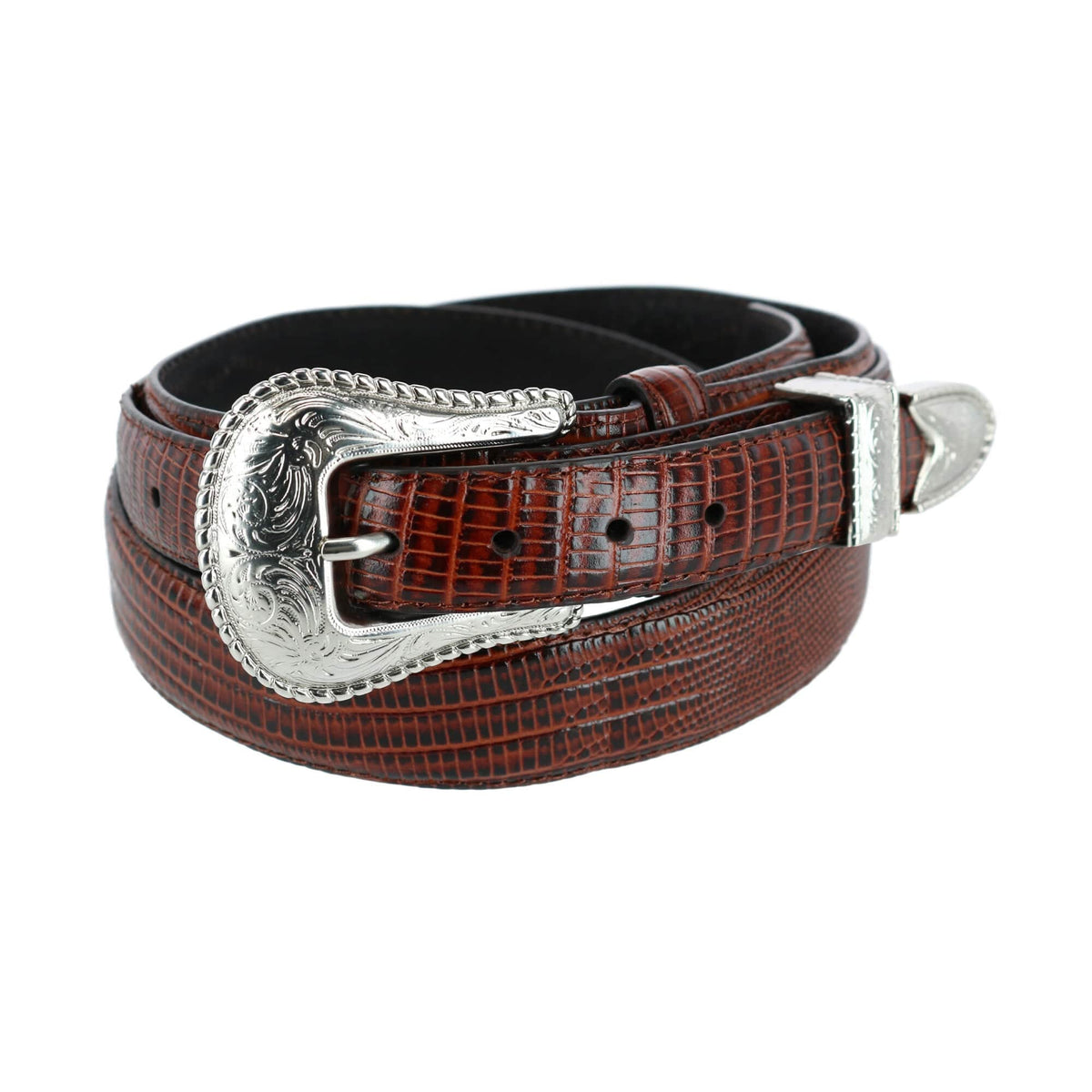 Men's Lizard Print Ranger Belt by G Bar D | Dress Belts at BeltOutlet.com