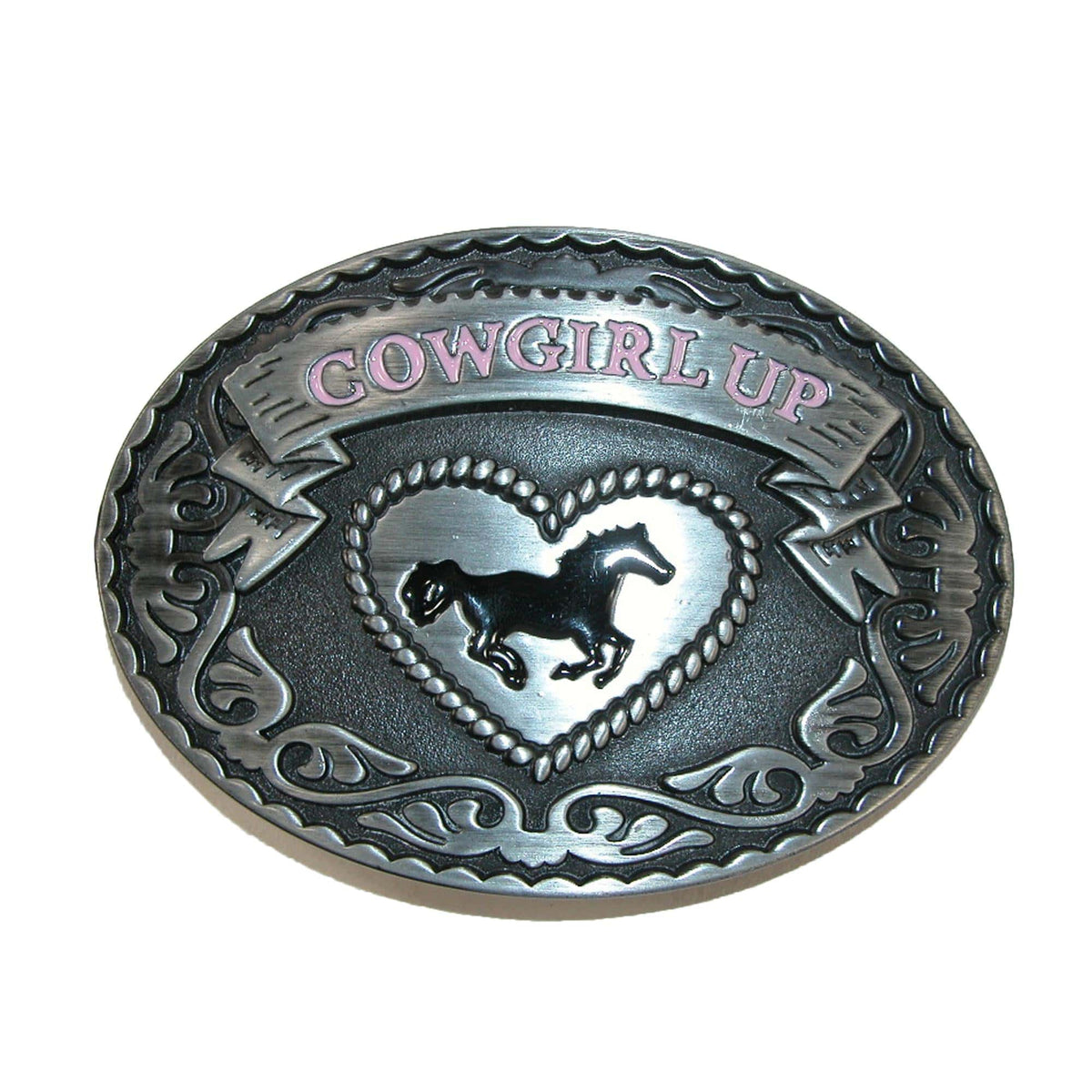 Women's Cowgirl Up Belt Buckle by CTM | Belt Buckles at BeltOutlet.com