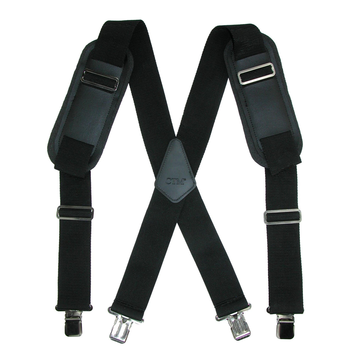Men's Big & Tall Elastic Work Clip-End Suspenders by CTM | Big And Tall ...