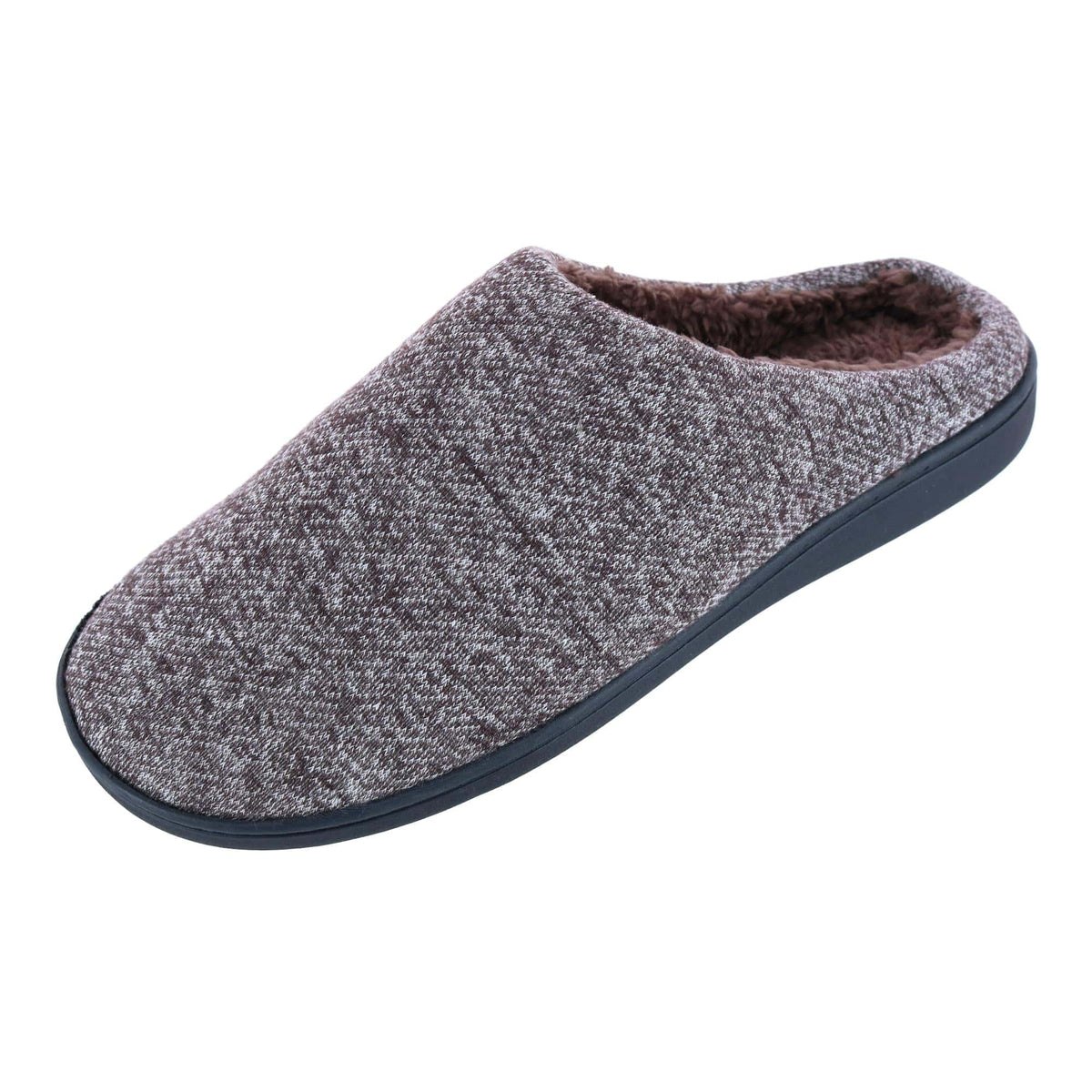 Men's Heathered Knit Hoodback Slipper by Isotoner | Clog and Scuff ...