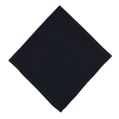 Large Black Hemstitched Handkerchief by CTM | Handkerchiefs at ...